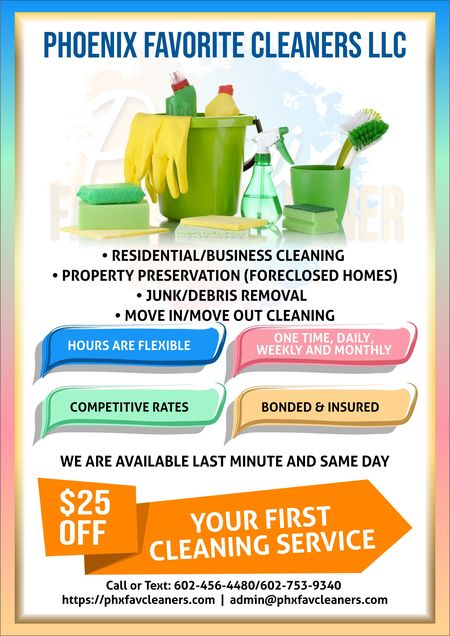 Phoenix Favorite Cleaners LLC - Care.com Phoenix, AZ House Cleaning Service
