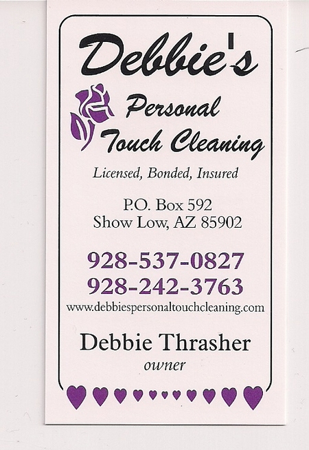 Debbie's Personal Touch Cleaning - Care.com Show Low, AZ House Cleaning ...