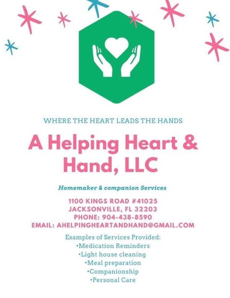 A Helping Heart & Hand LLC - Care.com Jacksonville, FL Home Care Agency