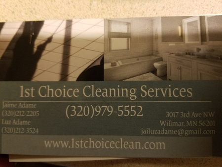 1st. Choice Cleaning Service Inc. - Care.com Willmar, MN House Cleaning ...