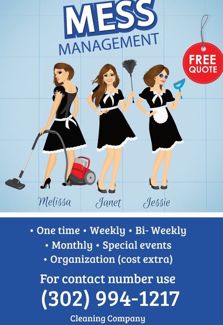 Mess Management - Care.com Wilmington, DE House Cleaning Service